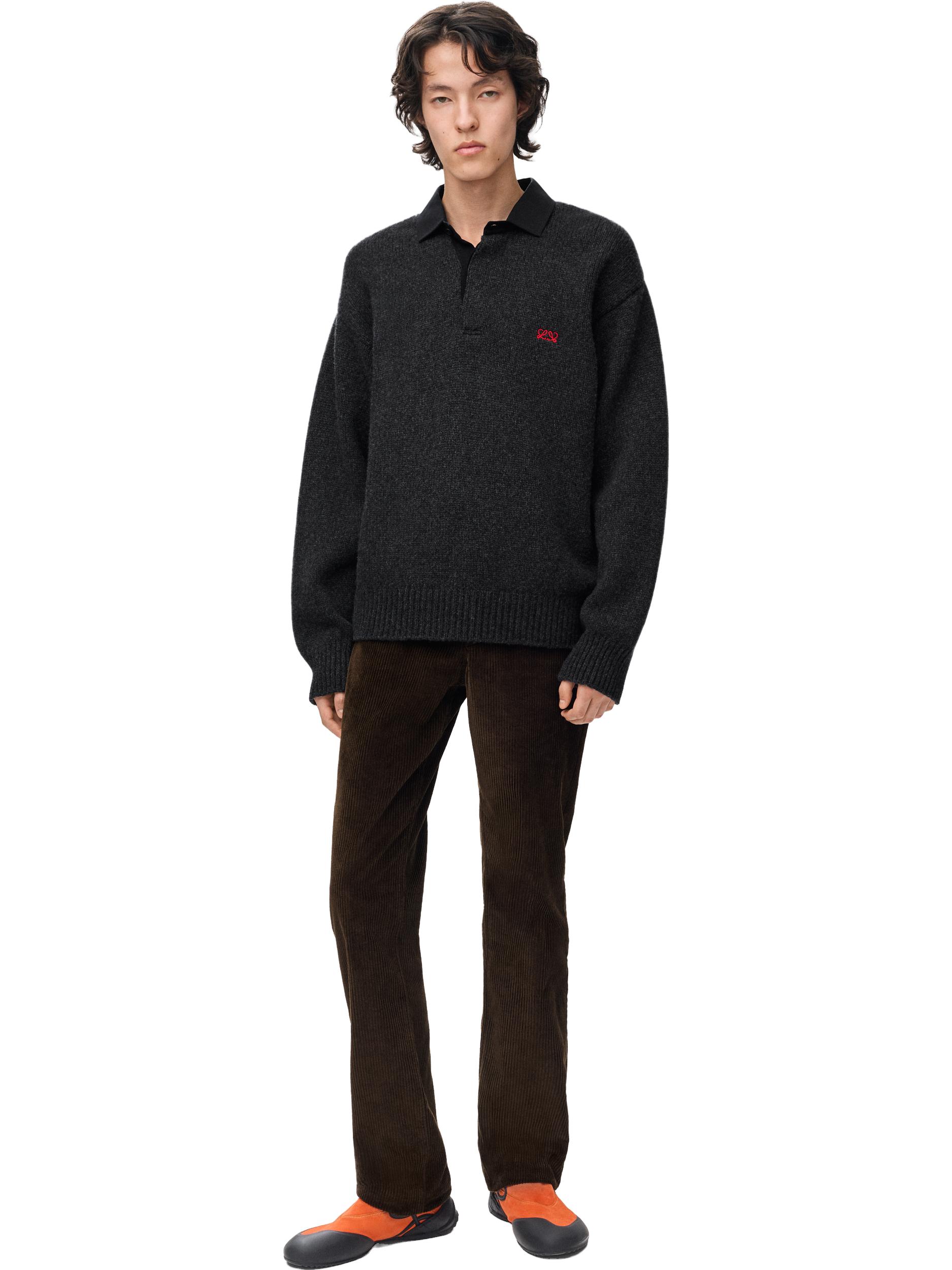 LOEWE LOEWE Cotton Twill Zip-Up Jacket with Embroidered Logo